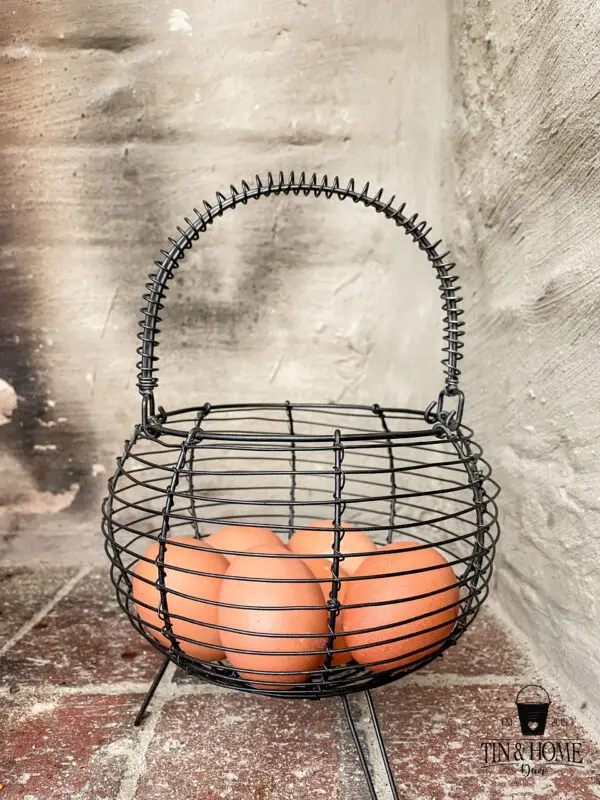 WIRE EGG BASKET Tin Home Decor